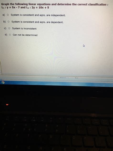 Solved Graph The Following Linear Equations And Determine Chegg