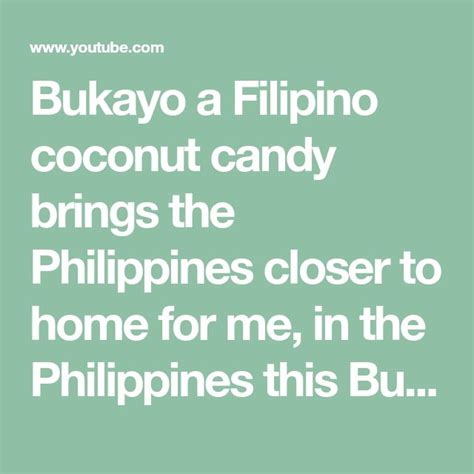 Bukayo A Delicious Filipino Coconut Candy