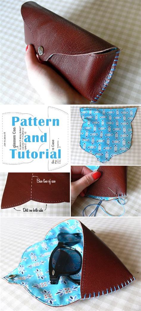 Sunglasses Case Tutorial And Pattern Sunglass Case Pattern Sunglasses Case Leather Eyeglass