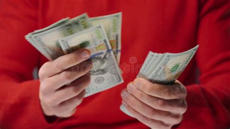 Man Counting Us Dollar Bills Close Up Stock Video Video Of Budget Banking 362595963