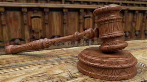 Judge Hammer in the Court Room. Wooden Gavel As a Symbol of Justice. Stock Photo - Image of ...