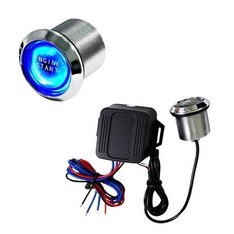 Push Start Button Keyless Abs Ignition Starter Red Grandado