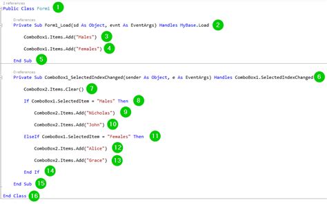VB Net ComboBox Control With EXAMPLE