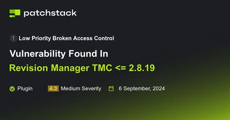 Wordpress Revision Manager Tmc Plugin