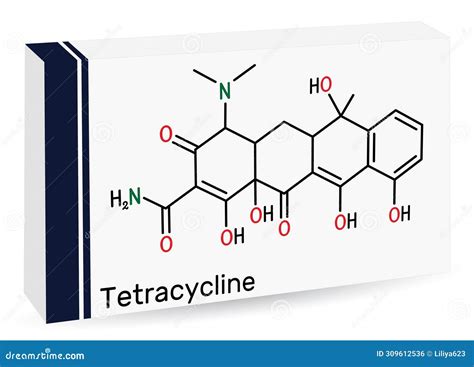 Tetracycline Molecule Molecular Structures Antibiotic 3d Model