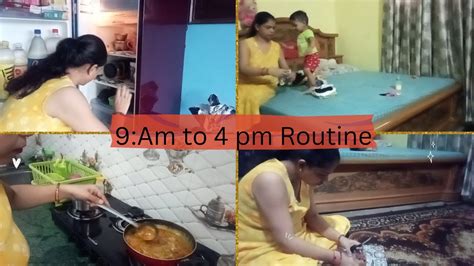 Indian mom daily busy routine | 9 am to 4 pm routine |New beigining vlog| morning to evening ...