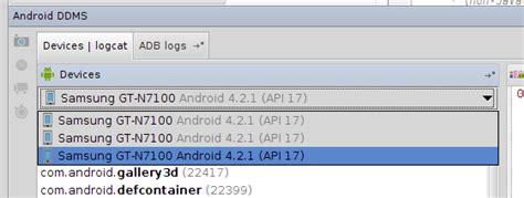 Android Ddms To Show Unique Device Numbers Stack Overflow