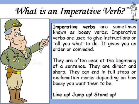 Spag Imperative Verbs Ks2 Teaching Resources