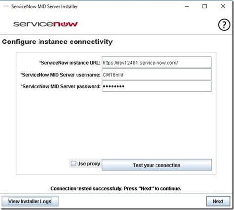 ServiceNow MID Server For Use With SCCM Recast Software