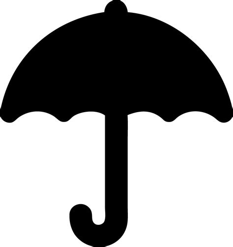 Umbrella Black Fill Icon Vector Art At Vecteezy