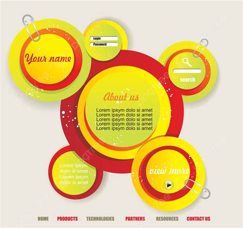 Website Template Simple Template Vector Simple Template Png And Vector With