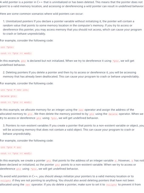 Wild Pointers Pdf Pointer Computer Programming Computing
