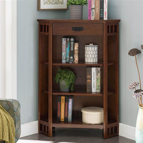 Corner Bookcase Mission Oak ǀ Furniture ǀ Todays Design House