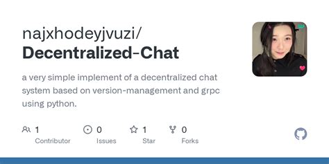 Github Najxhodeyjvuzidecentralized Chat A Very Simple Implement Of