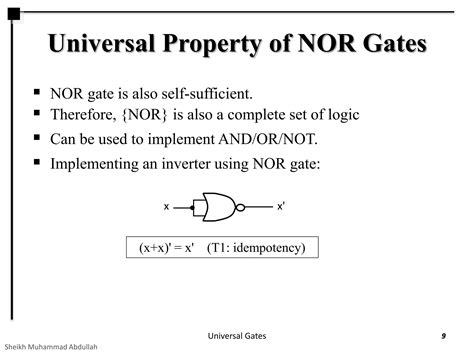 Universal Gate By Abdullah Pptx