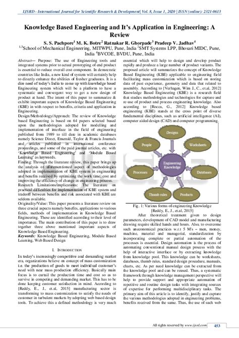 pdf knowledge based engineering and it s application in engineering