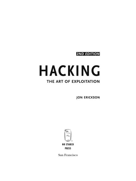 Hacking The Art Exploitation Pdf Denial Of Service Attack Pointer Computer Programming