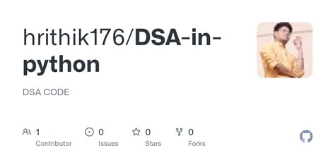GitHub Hrithik176 DSA In Python DSA CODE