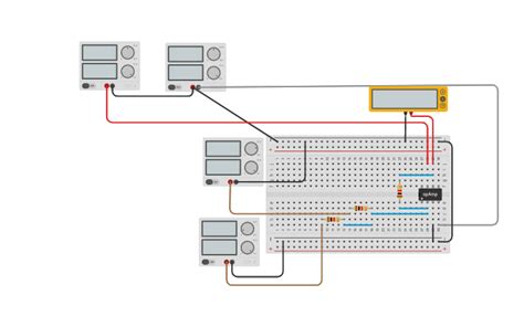 Circuit Design Closed Loop Inverting Adder Tinkercad