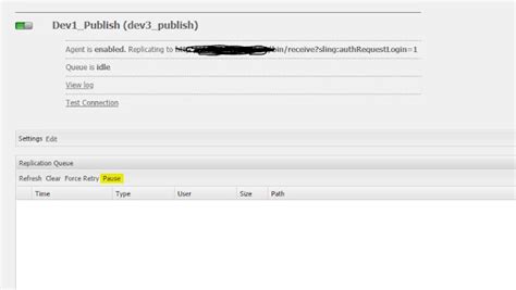 Rashid Jorvee Blog Pause Option In Aem Replication Agent Queue