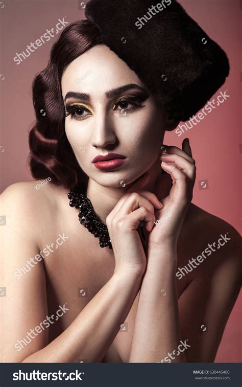 Portrait Beautiful Naked Fashion Model Wavy Stock Photo Shutterstock
