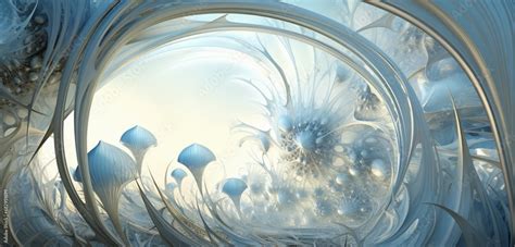 imagine a digital canvas filled with intricate fractal patterns that