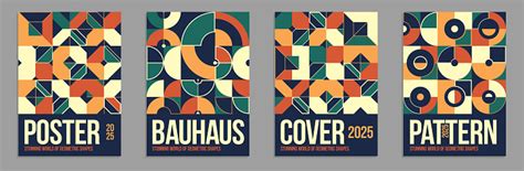 추상적인 기하학적 포스터와 표지는 네이티브 세라믹 색상 벡터 배경 패턴 잡지 또는 카탈로그 템플릿 테크닉 스타일의 기하학적 모양 구성으로 설정됩니다 A4 용지에 대한 스톡