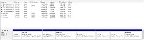 2 Efi Partitions And One Is Over 44gb In Size Windows