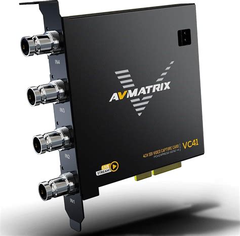 AVMATRIX SDI PCI E Video Capture Card 4CH SDI Video Recorder Capture With 1080P60 Ultra Low