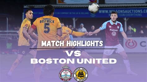 Match Highlights South Shields 1 2 Boston United YouTube