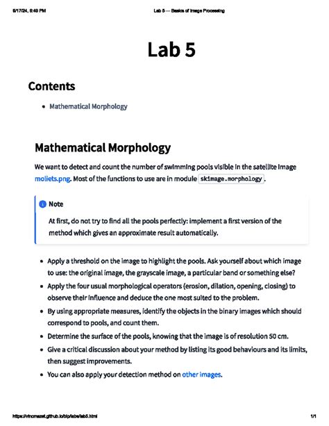 lab5 lab notes 6 49 pm lab 5 basics of image processing lab 5