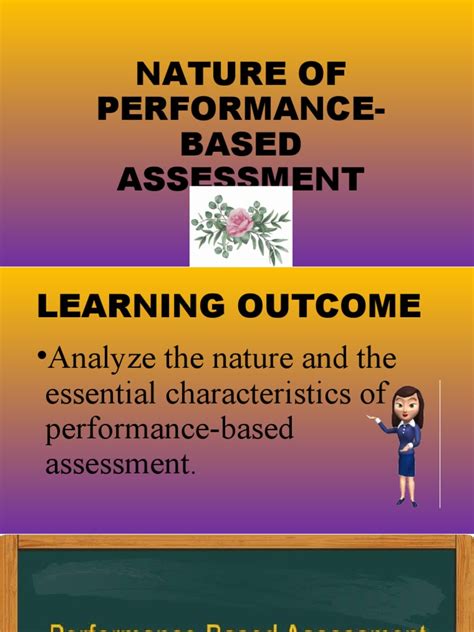 Chapter 3 Nature Of Performance Based Assessment Pdf Educational Assessment Teachers