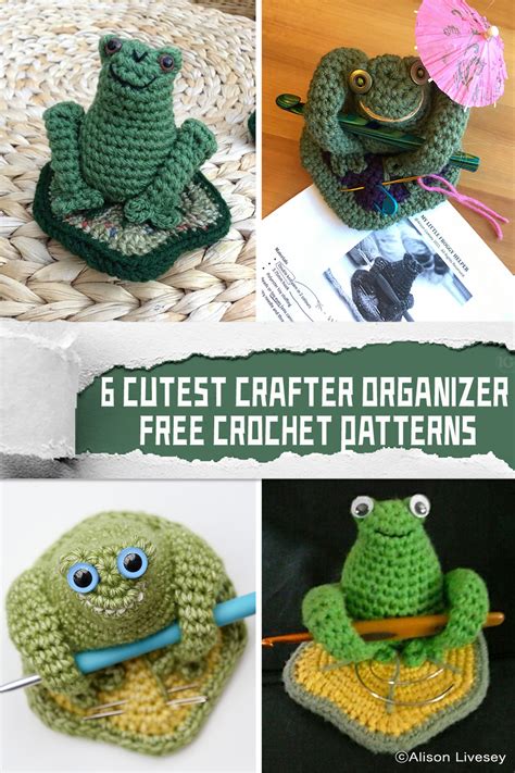 6 Cutest Crafter Organizer Free Crochet Patterns