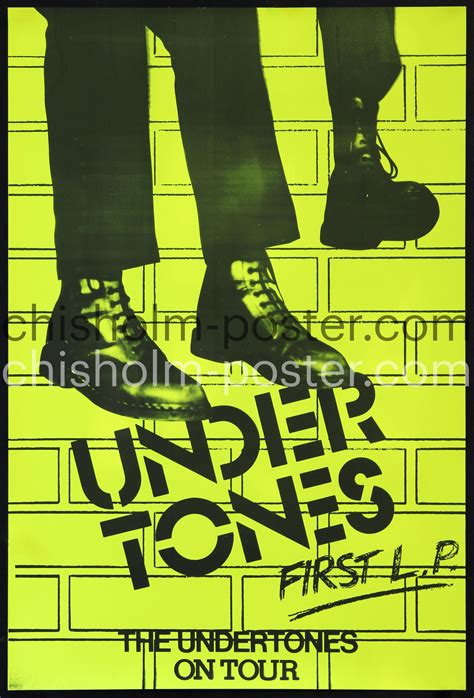 The Undertones First Lp On Tour Original Vintage Poster Chisholm