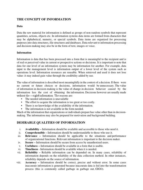 introduction to information systems pdf system information