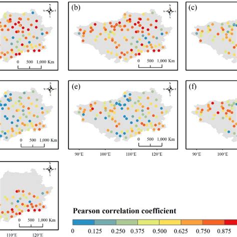 Pearson Correlation Coefficients Between The Precipitation Decadal