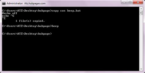 how to make a cmd beep sound with your cmd program hubpages