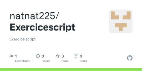 Github Natnat225exercicescript Exercice Script