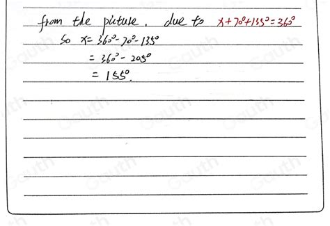 Solved Not Drawn Accurately A Work Out The Size Of The Angle Marked X 。 B Give A Reason