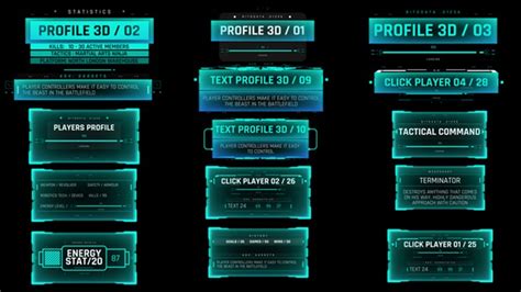 Hud 3d Text Profiles Elements Ft Hud Text And Hud Frame Envato