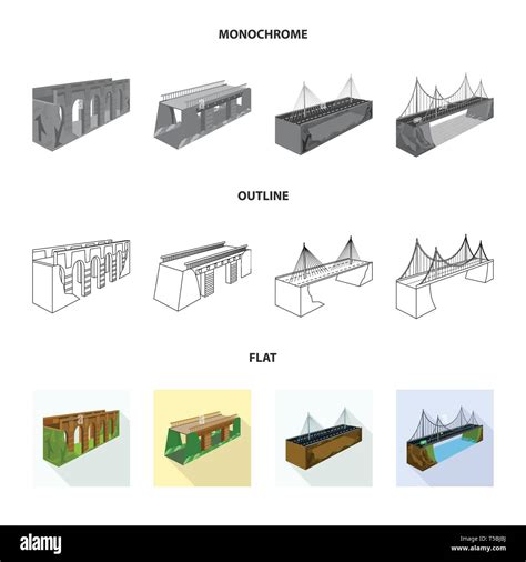 Vector Illustration Of Connection And Design Icon Set Of Connection And Side Stock Vector