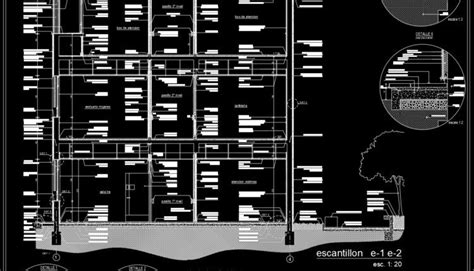 2 Storey Building Construction Detail Sections Autocad Drawing Free Cad Blocks Download Dwg