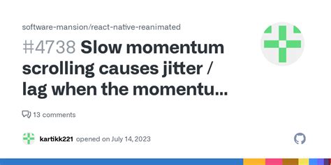 Slow Momentum Scrolling Causes Jitter Lag When The Momentum Scroll Slowly Comes To A Stop