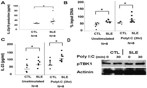 Enhanced Interferon Regulatory Factor 3 Binding To The Interleukin‐23p19 Promoter Correlates