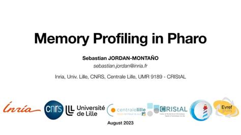 Memory Profiling In Pharo Ppt