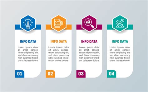 Square Style 4 Step Vector Eps Infographic Element Design Template Png Images Eps Free