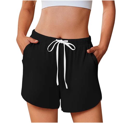 Biudgviw Summer Shorts For Women High Waisted Drawstring Workout