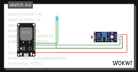 Ldr Wokwi Esp32 Stm32 Arduino Simulator