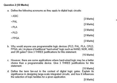 Solved Question 2 50 ﻿marks ﻿a ﻿define The Following