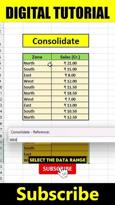 Master The Consolidate Function In Excel Digitaltutorial425 Exceltricks Excel 🔥🔥🔥 Youtube